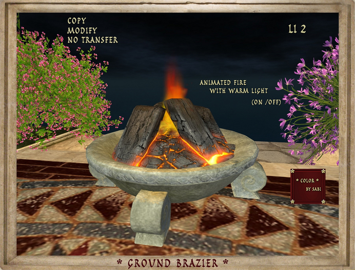 Second Life Marketplace - Ground brazier